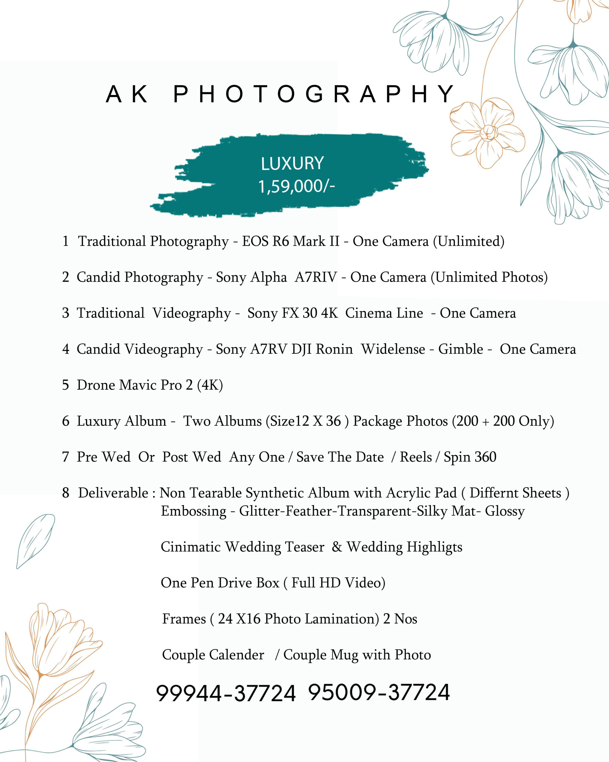 Coimbatore Wedding Photography Pricing and Packages - AK Photography